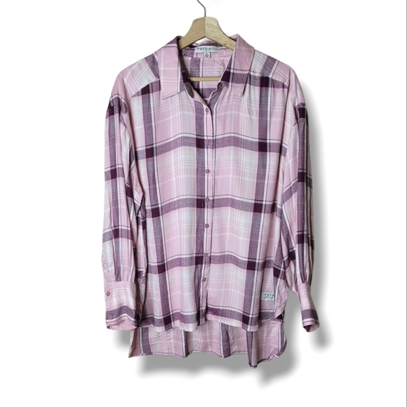 FRYE AND CO. | Tops | Frye Co Plaid Flannel Shirt Sz L Button Down ...